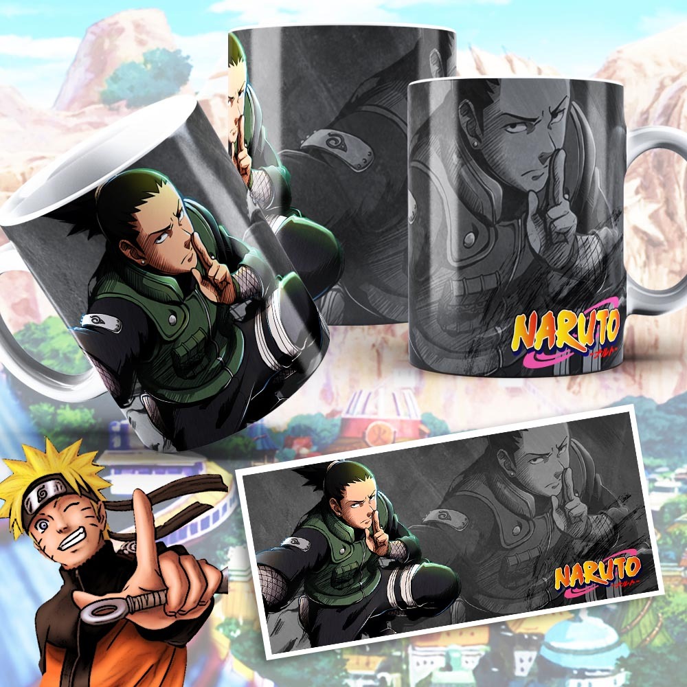 Caneca Naruto Ino Shika Cho + Asuma – Shikamaru, Ino, Choji, Sensei ...