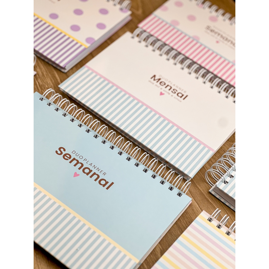 Planner Duo Duplo Desk planner A5, planner mensal, planner semanal ...