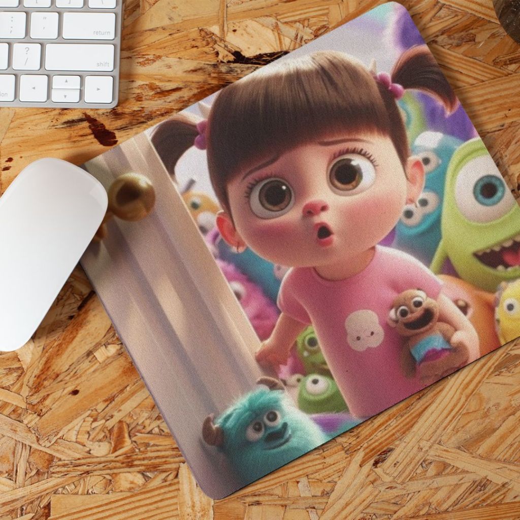 Mouse Pad Monstros S. A. Boo Tecido Base Emborrachada 19x23 Cm Barato ...