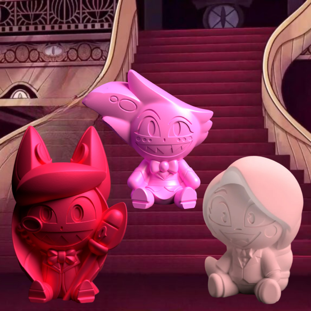 Kit Charlie, Alastor e Angel Dust - Hazbin Hotel - Figures ...