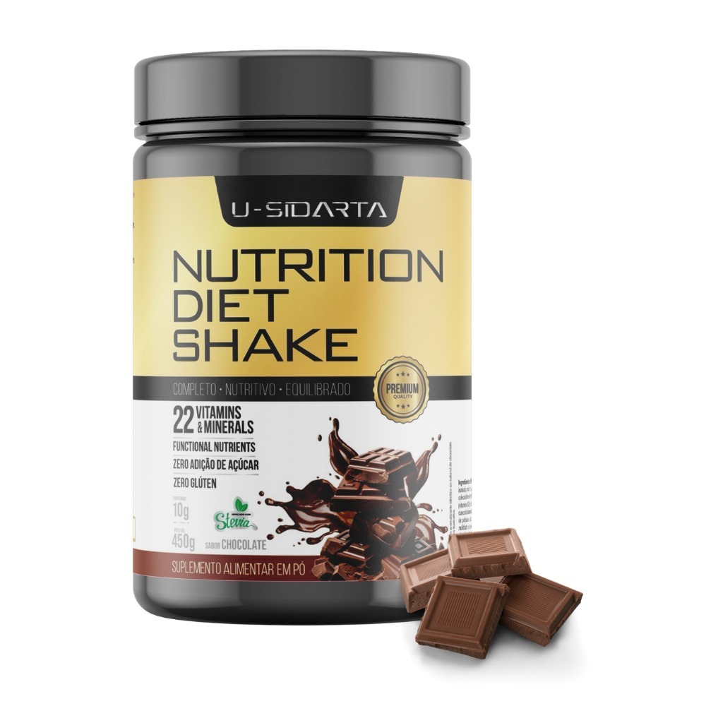 Sidarta Shake Nutrition Whey Chocolate + 22 vitaminas e minerais ...