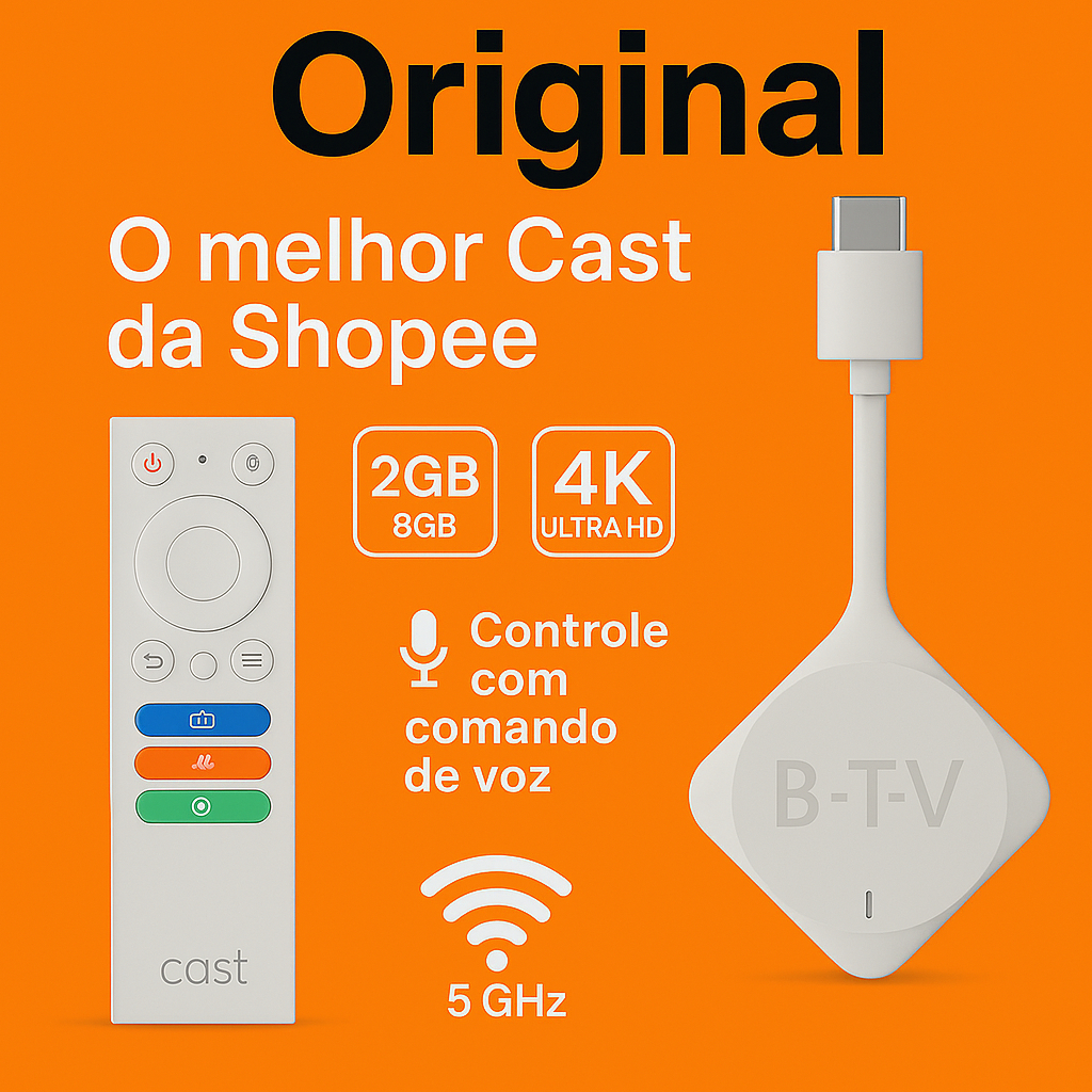 cast TV Box Smart Android 4K Plus Smart Box Android TV | Shopee Brasil