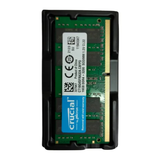 Memória Ram Notebook Ddr4 3200mhz 16gb Cl22 Color Verde Crucial Ct16g4sfra32a Sodimm | Shopee Brasil
