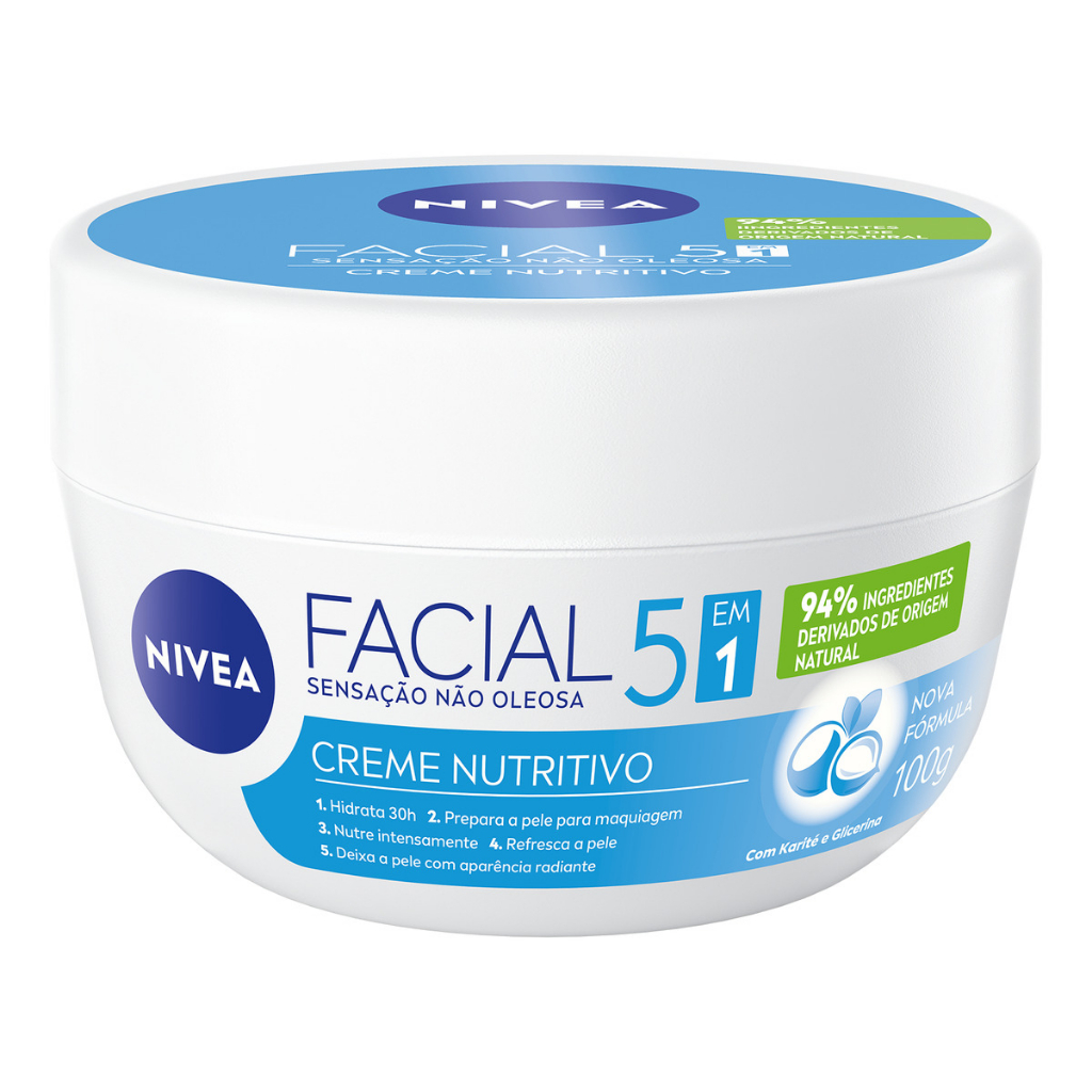 NIVEA Creme Facial Nutritivo 100g | Shopee Brasil