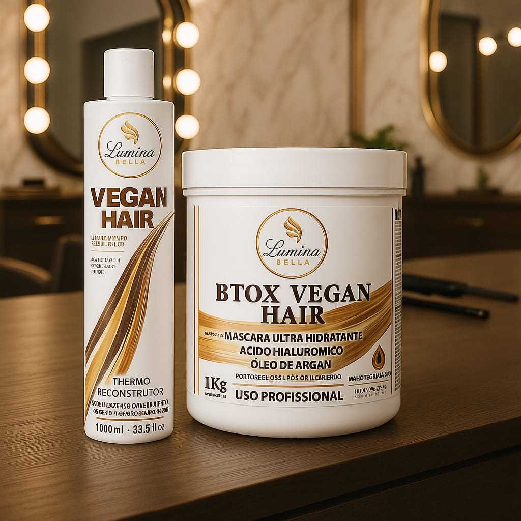 Combo Progressiva Vegan Hair 1L + Botox Capilar Vegan Hair 1kg ...