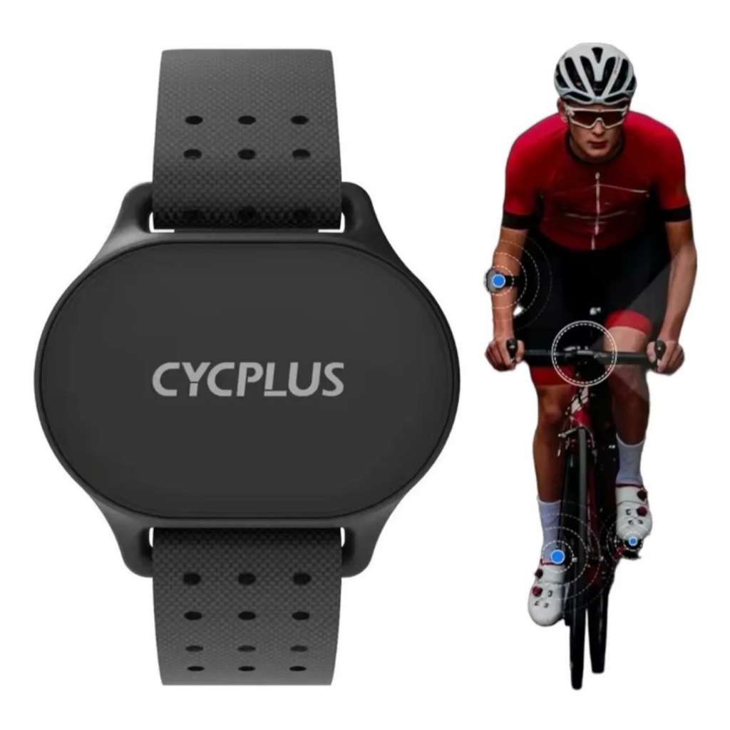 Sensor Frequência Cardíaca CYCPLUS H1 Bluetooth 5.1 ANT+ GPS Bike Corrida Strava Original ...