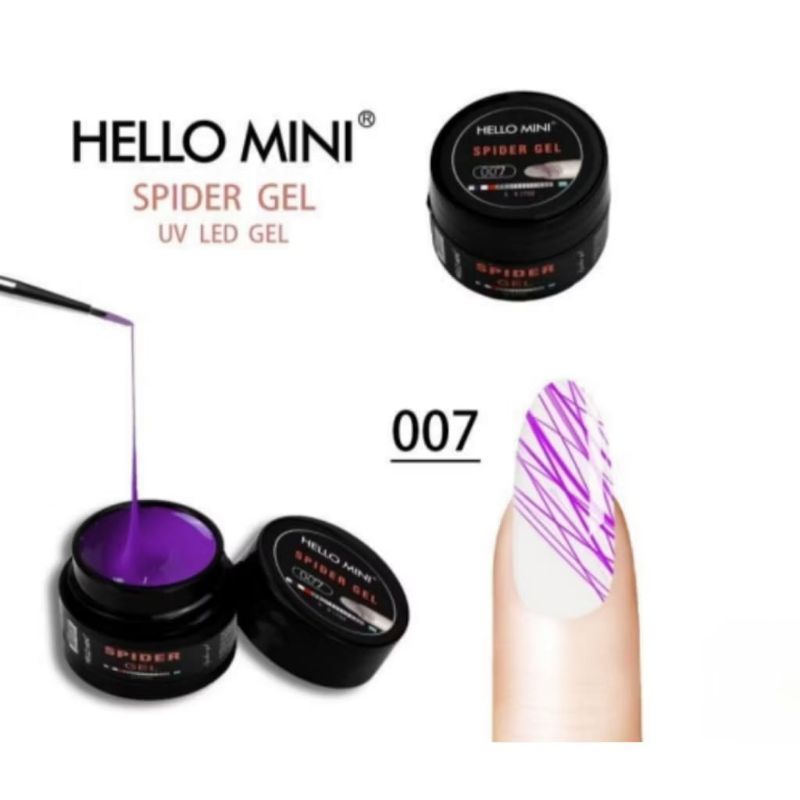 Chegou nas cores ,azul ,roxo SPIDER GEL 15G HELLO MINI | Shopee Brasil