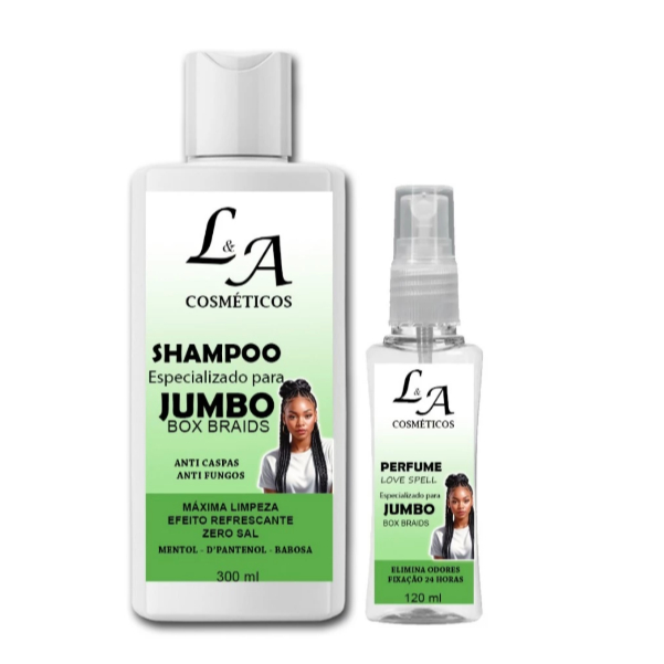 Kit Shampoo Especializado para Jumbo e Box Braids + Perfume Capilar ...