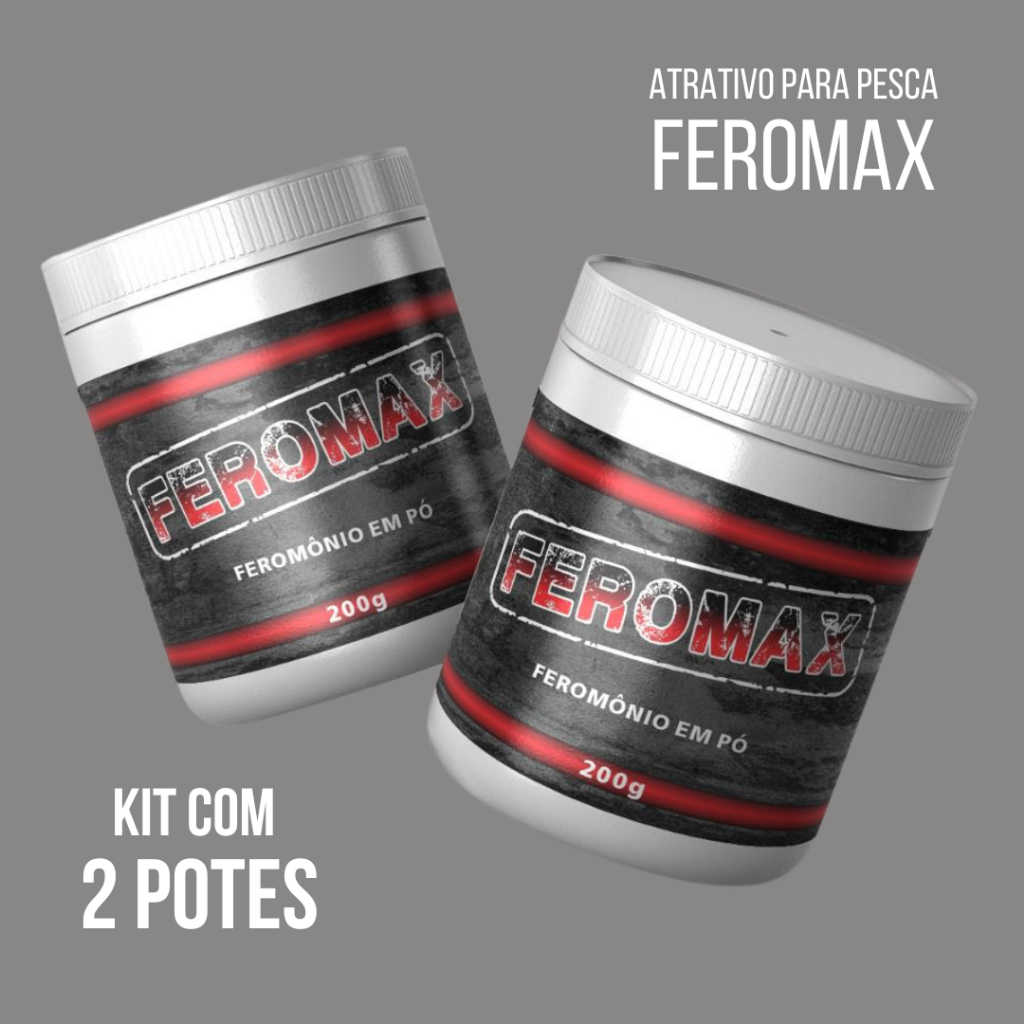 Kit 2 Feromônio em Pó Feromax - Atrativo para Pesca 200g - Tilápia ...