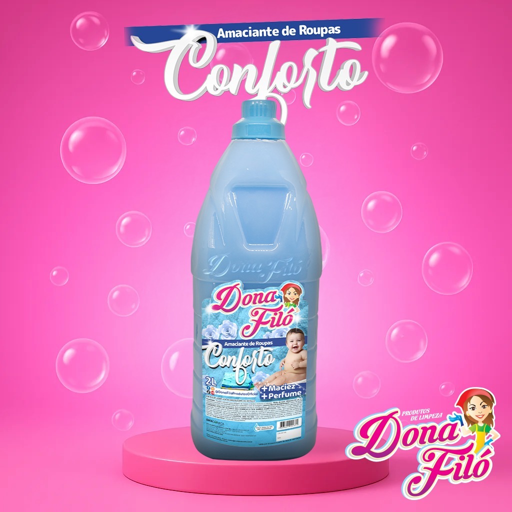 Amaciante Conforto Dona Filo - Roupas Macias Cheirosas Agradável ...
