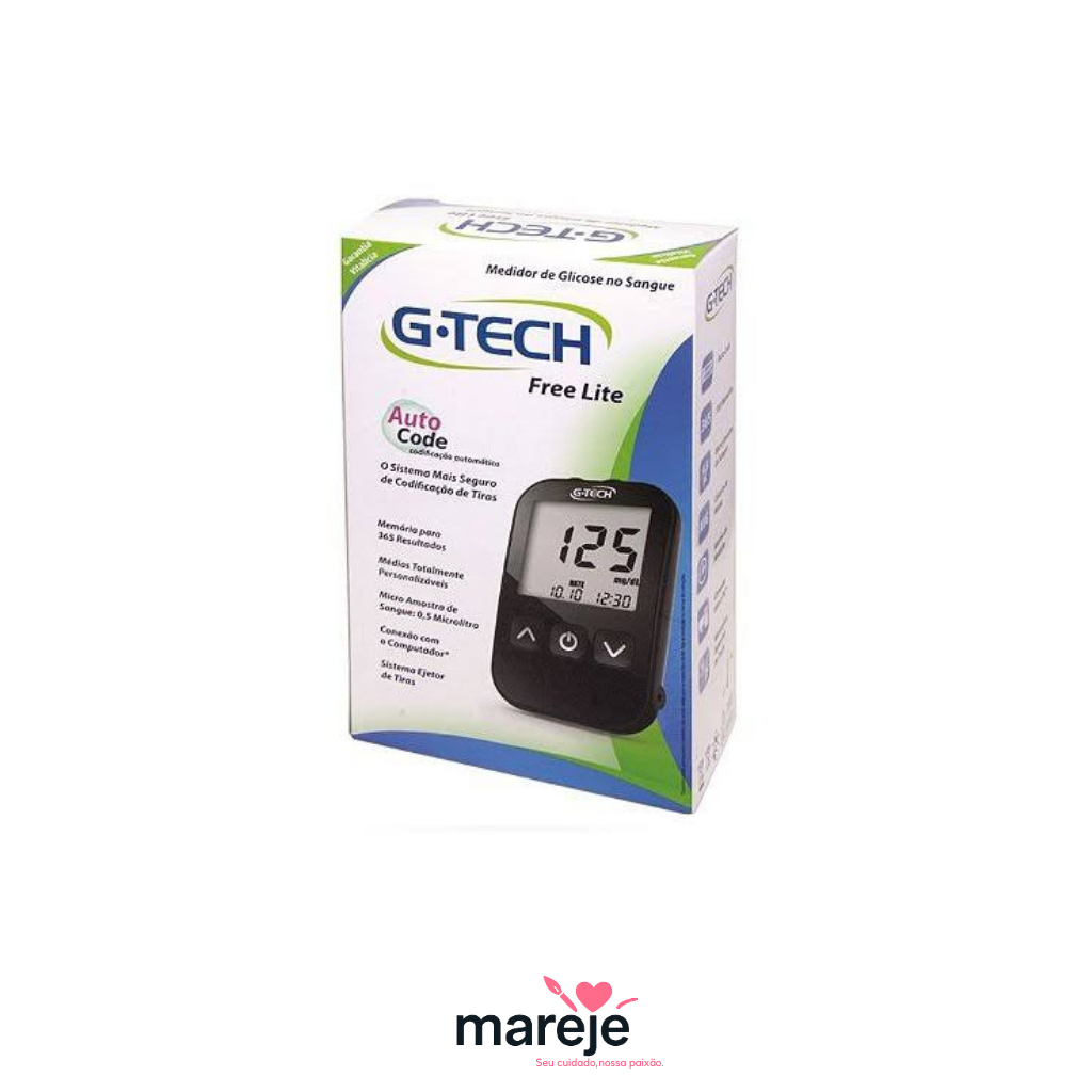 Medidor de Glicose GTECH Lite | Shopee Brasil