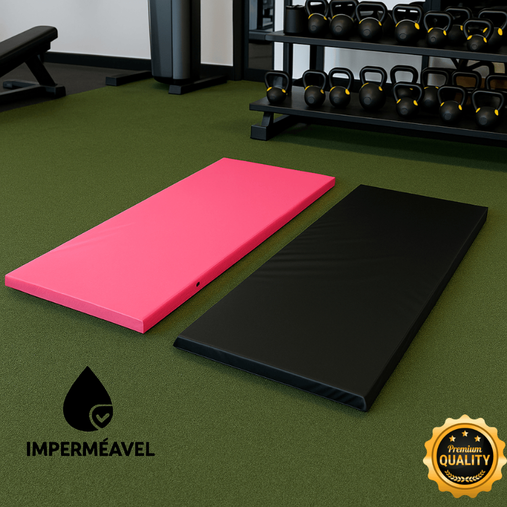 Colchonete Academia 90x45x3cm Compacto Impermeável alta densidade ...