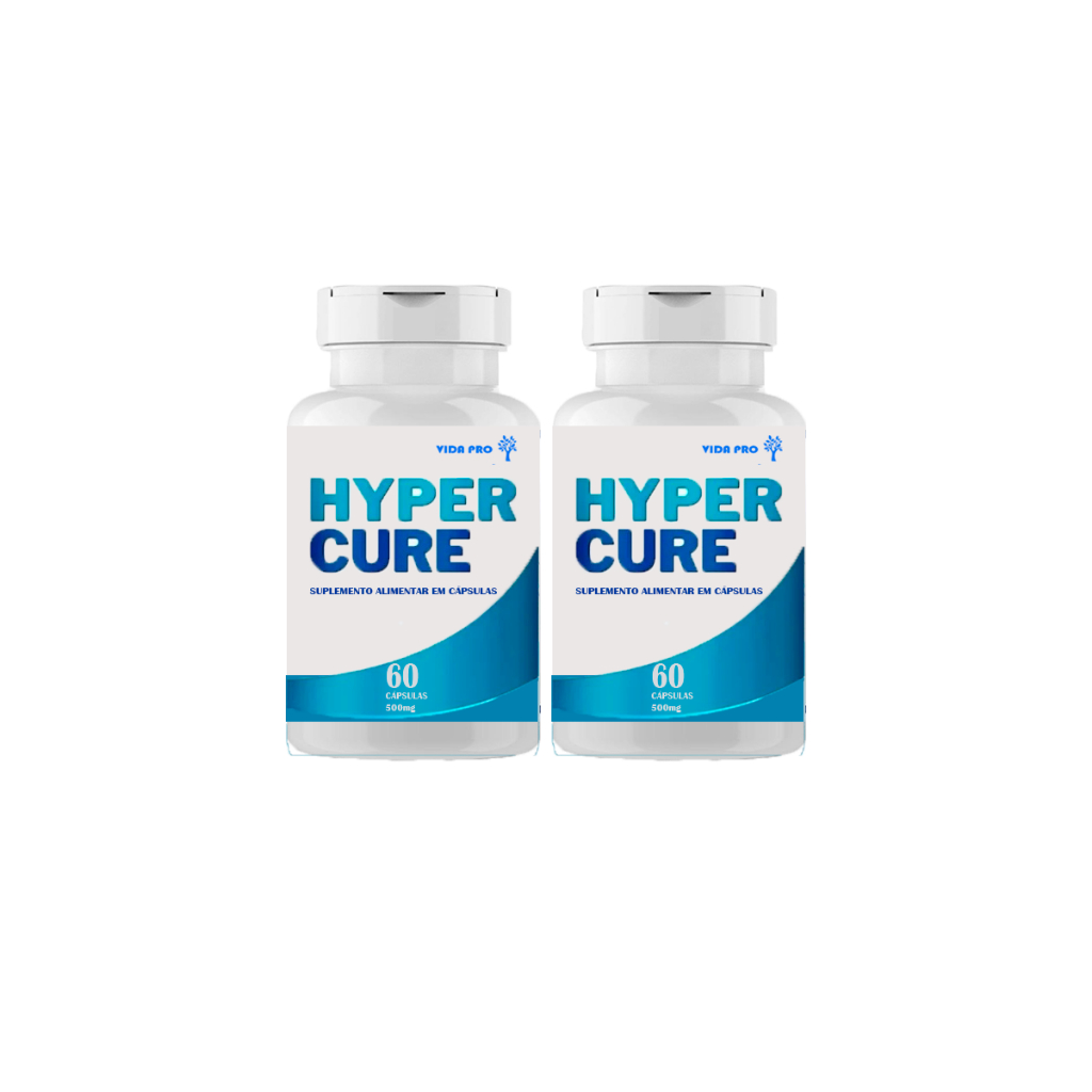 Hyper cure Frasco com 60 Cápsulas Natural original | Shopee Brasil