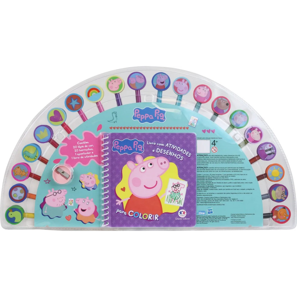 Peppa Pig – Livro de Atividades e Colorir | Ciranda Cultural | Shopee ...