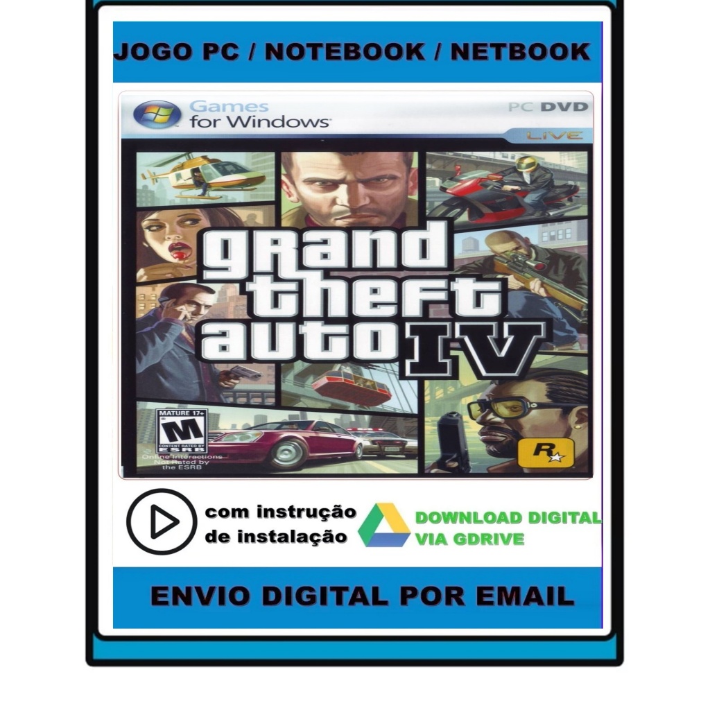 GT - GTA IV Complete Edition - Jogo de PC | Shopee Brasil