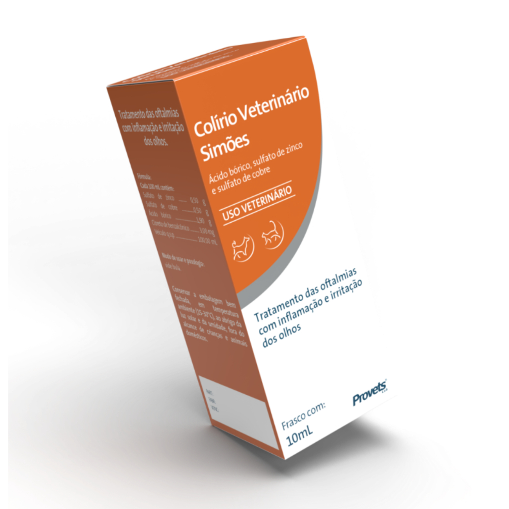 Colirio Veterinario Provet Simoes - 10ml | Shopee Brasil
