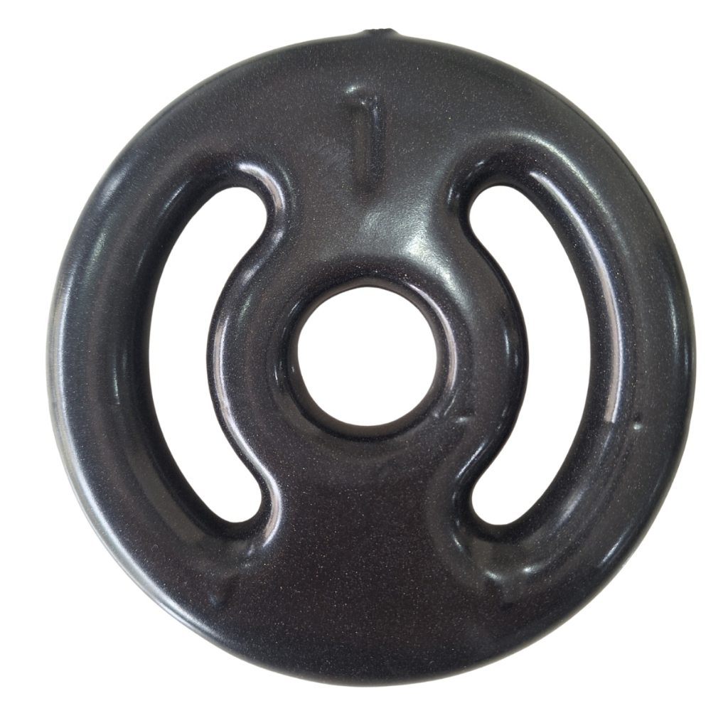 Anilha Academia Musculação 01KG Emborrachada Preto Un | Shopee Brasil