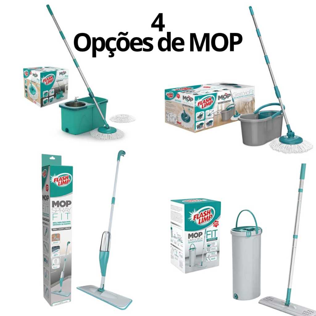 Mops Fit Flash Limp limpeza super pratica e eficaz escolha o modelo ...