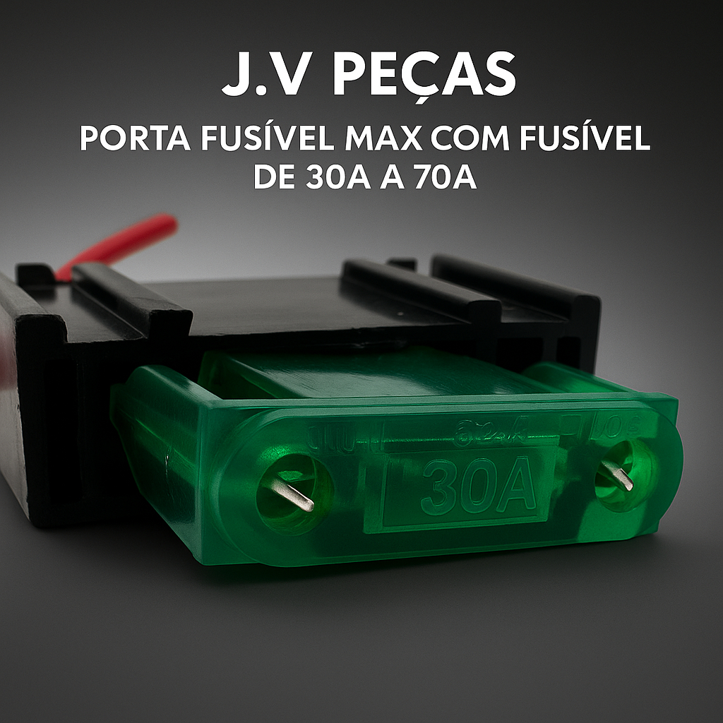 Porta Fusível Maxi Automotivo Fio 4mm 30A até 70A Lâmina Reforçado ...