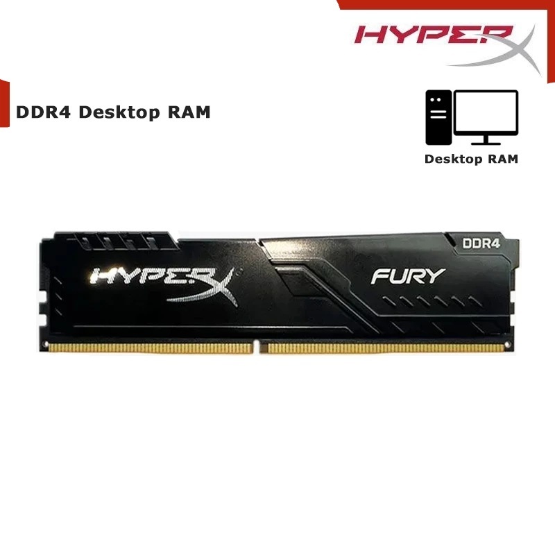 Memória HyperX DDR4 4GB 8GB 16GB 3200MHz 2666MHz 2400MHz UDIMM 288-pin PC Intel/AMD | Shopee Brasil