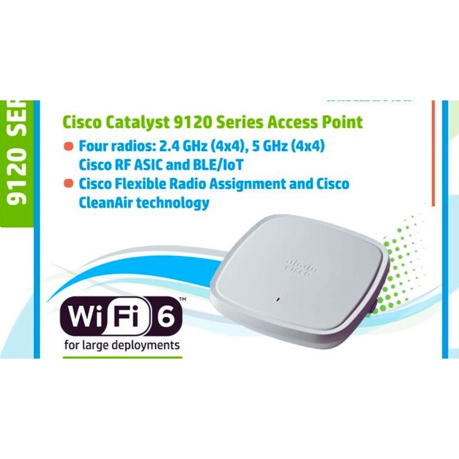 Ponto de Acesso Cisco Catalyst 9120AXI EWC-Z Controlador Sem Fio ...