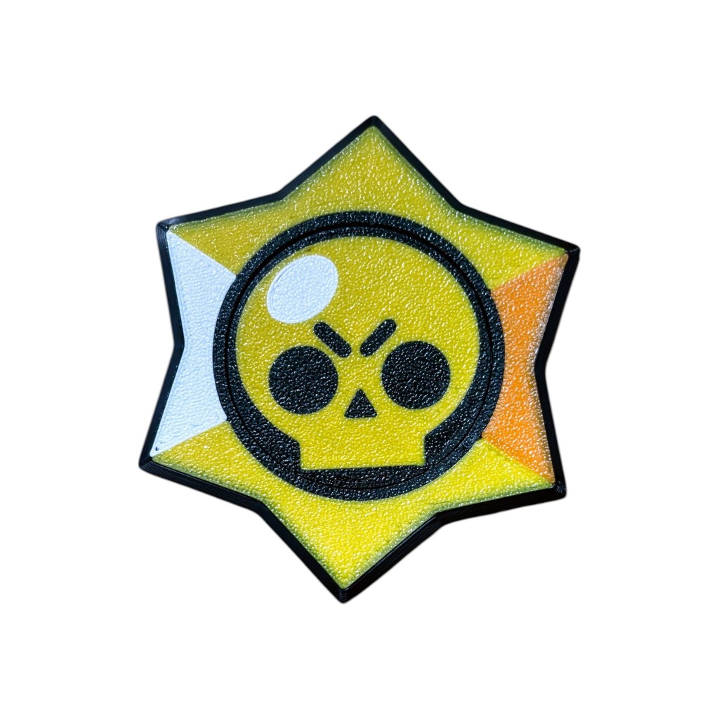 Spinner Brawl Stars - Impresso em 3D - Quatro cores - Impresso Frente e ...