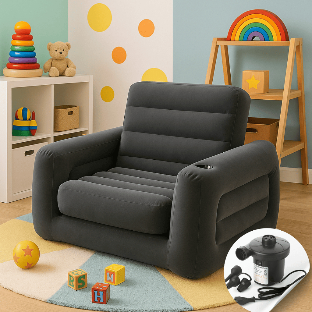 Sofá Inflável Portátil Preguiçoso Quarto Varanda Espreguiçadeira De ...