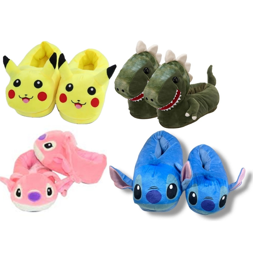 Pantufa Pokemom Diversos personagens com Antiderrapante Infantil e ...