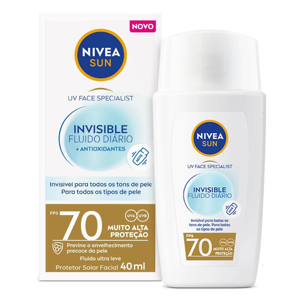 NIVEA sum UV Face FPS 70 40ml Specialist Invisible, protetor solar ...