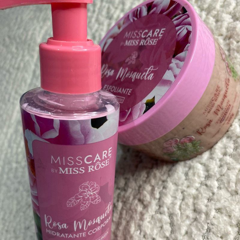 Kit esfoliante e hidratante rosa mosqueta Miss Rosê | Shopee Brasil