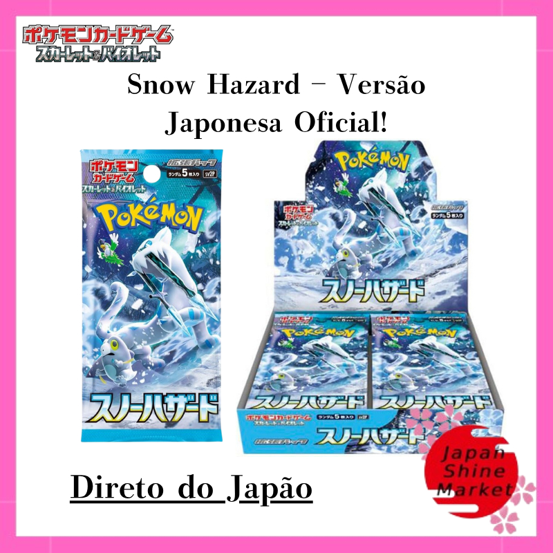 Pokemon TCG Japones Snow Hazard Booster Box ou Pacotes Selados Versao ...