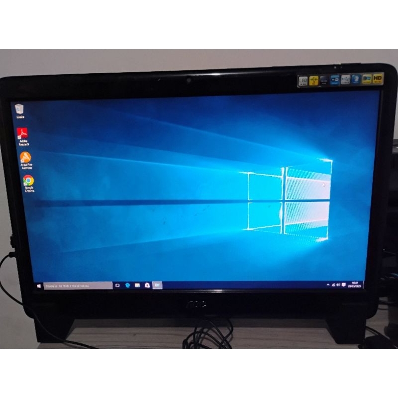 CPU monitor AOC integrado wifi 6 gb memória hd 500 GB com carregador ...