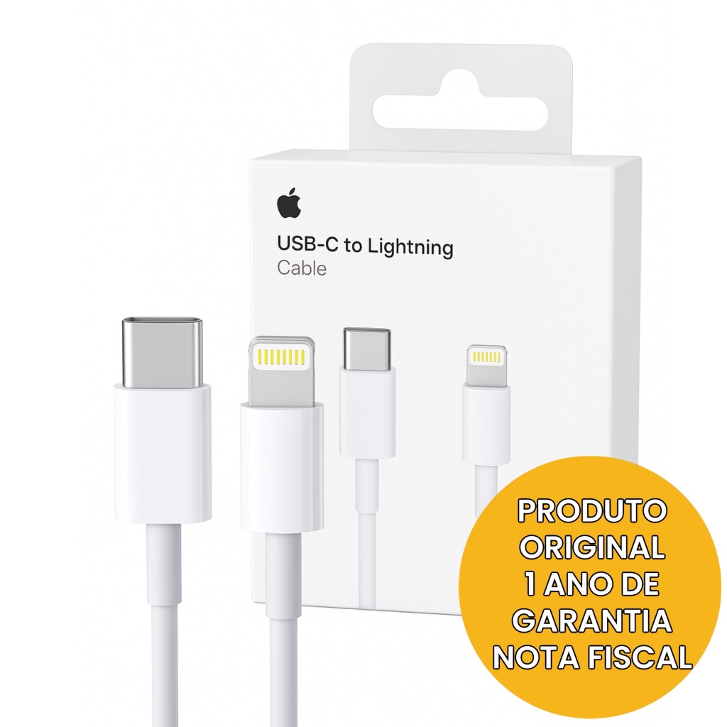 Cabo Original Lightning USB-c Apple Novo Garantia 1 Ano NF | Shopee Brasil