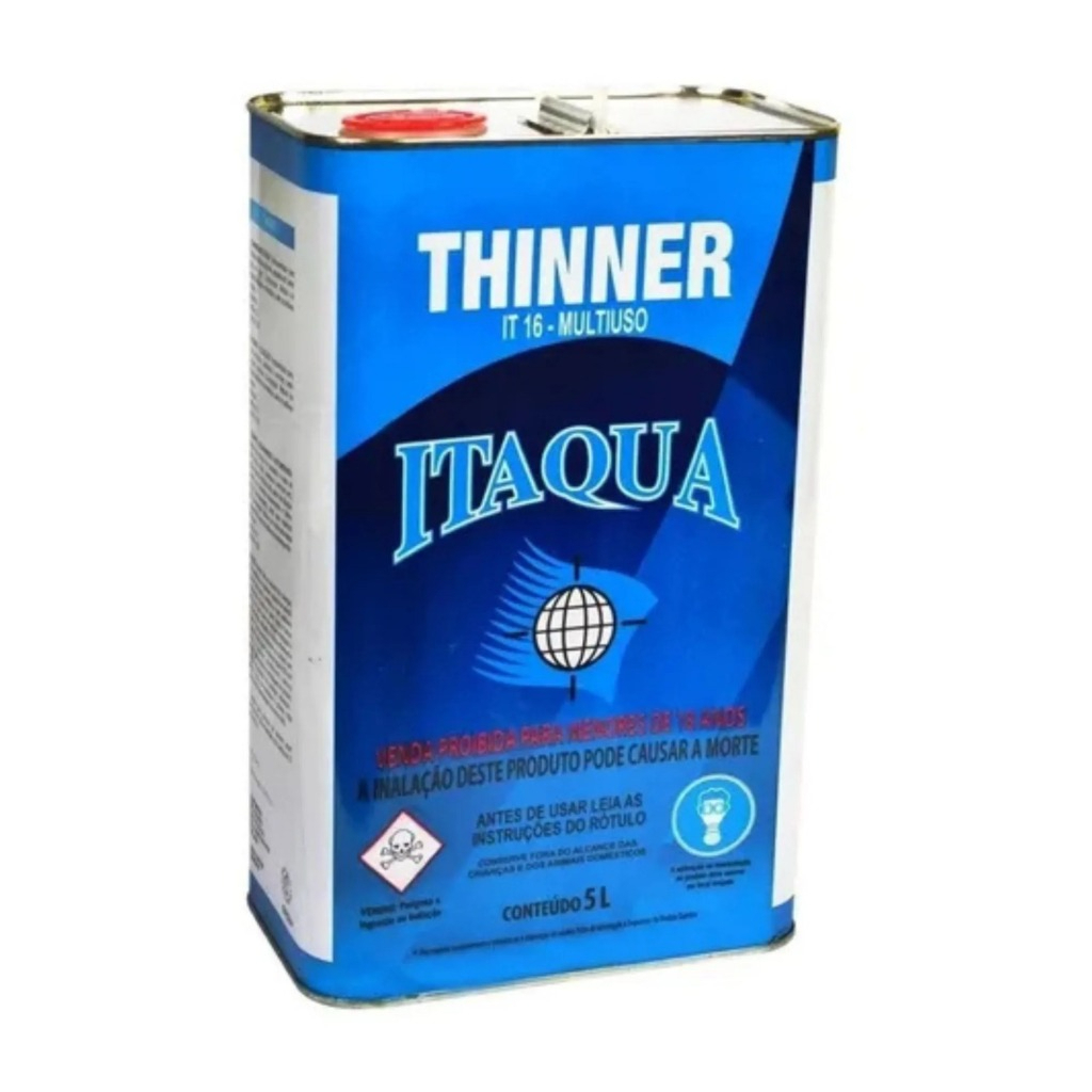 Thinner Multiuso Comum IT-16 Itaqua 5 Litros – Solvente para Tintas, Limpeza e Vernizes | Shopee ...
