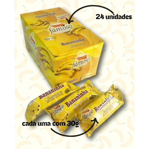 Doce de Banana Bananinha Cremosa Famoso 24 unidades | Shopee Brasil