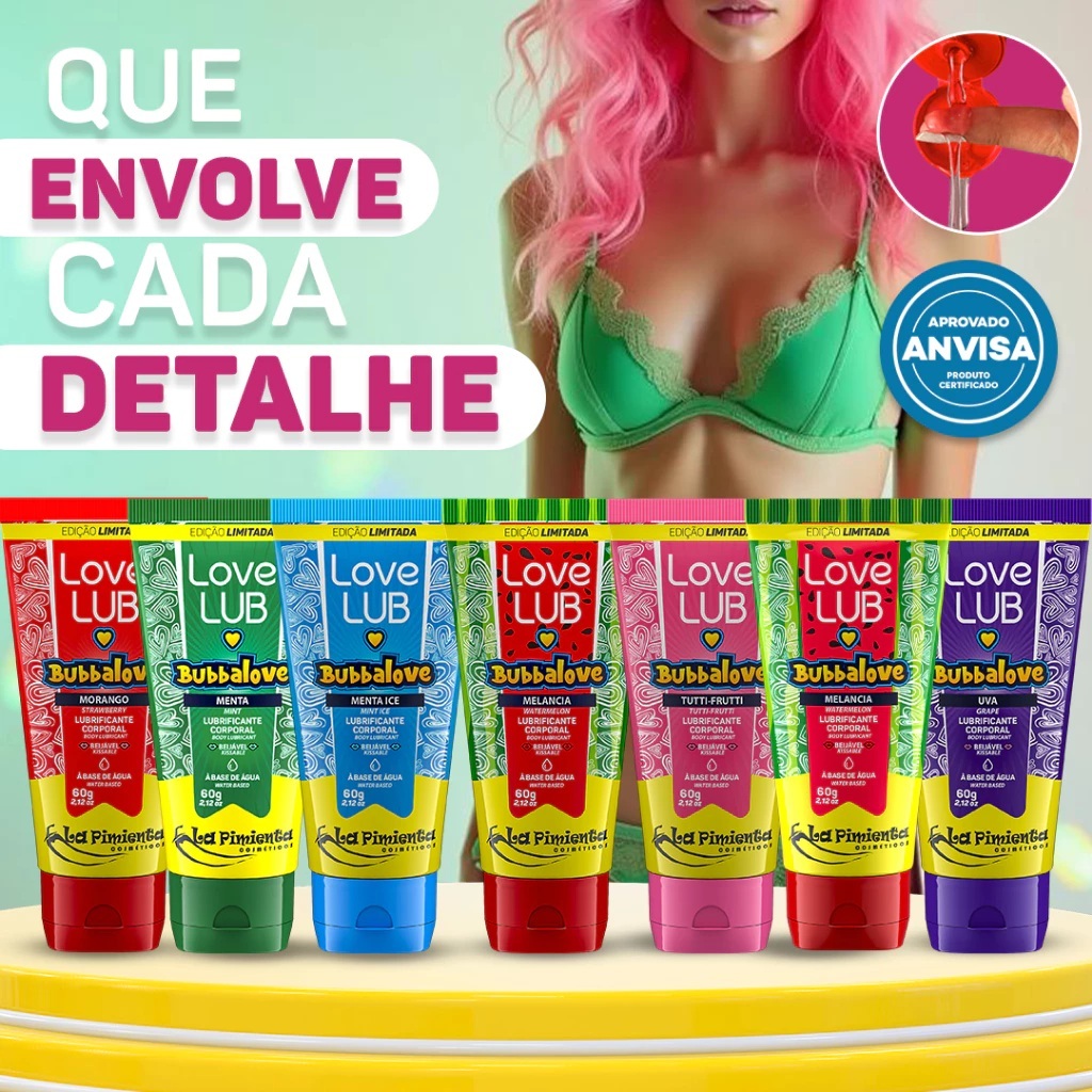 Lubrificante Bubbalove Sabores 60g La Pimienta Love Lub. | Shopee Brasil