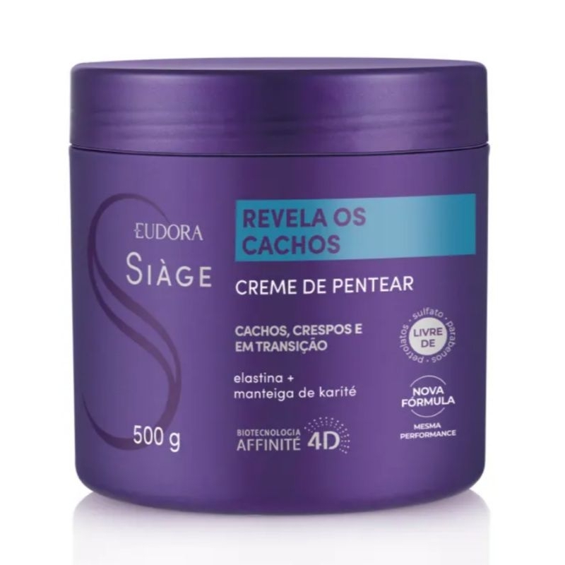 Creme Para Pentear Siàge Revela Os Cachos 500g | Shopee Brasil