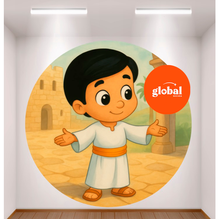 PAINEL REDONDO TECIDO SUBLIMADO Samuel Biblico | Shopee Brasil