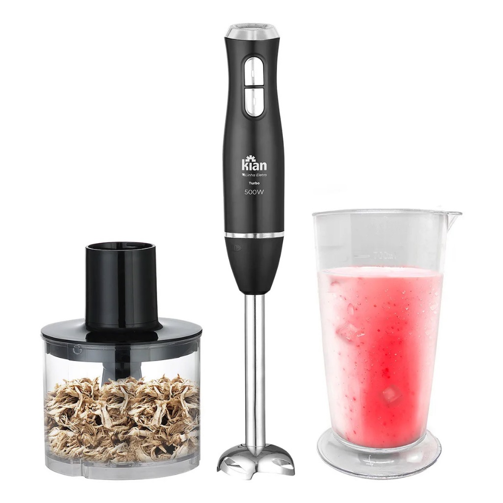 Mixer 2 Em 1 Turbo 500w 127v Ou 220v 2 Velocidades Preto | Shopee Brasil