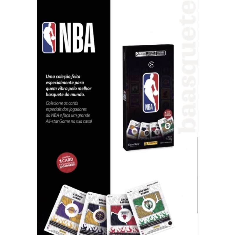 Barra de Chocolate NBA com Card - Cacau Show | Shopee Brasil