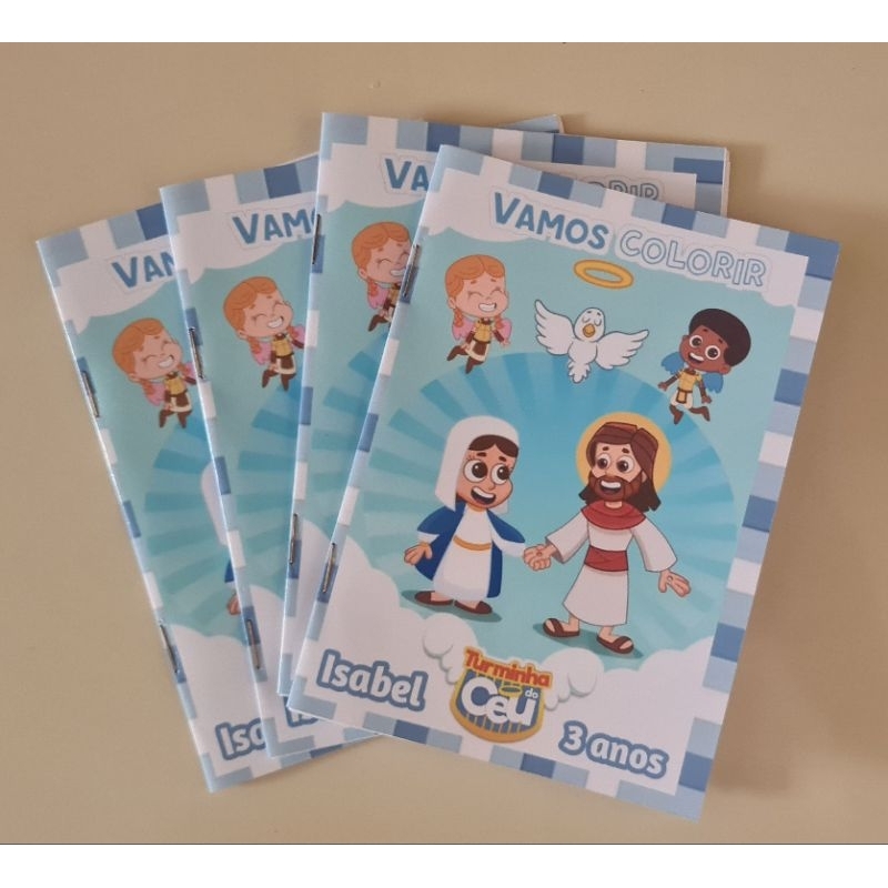 Turminha do Céu Mini Livro de Colorir Lembrancinhas | Shopee Brasil