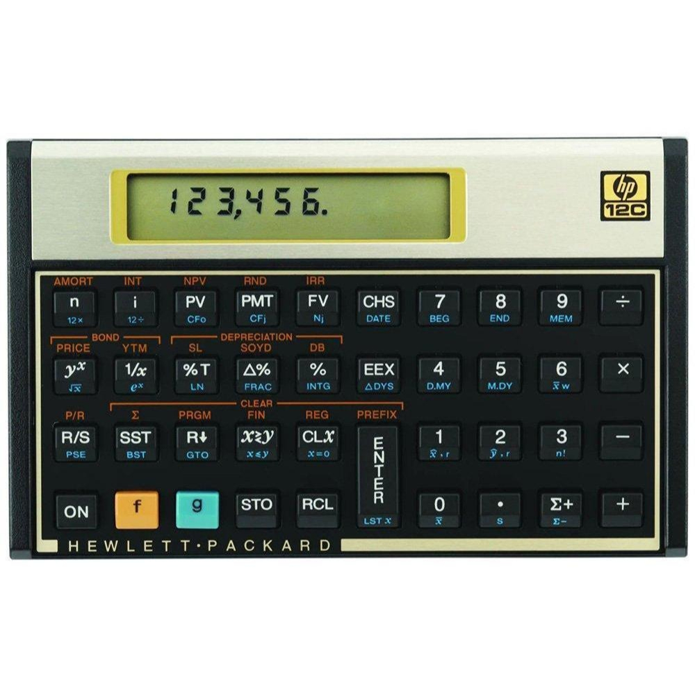 Calculadora Financeira Hp 12c Gold Cor Dourado | Shopee Brasil