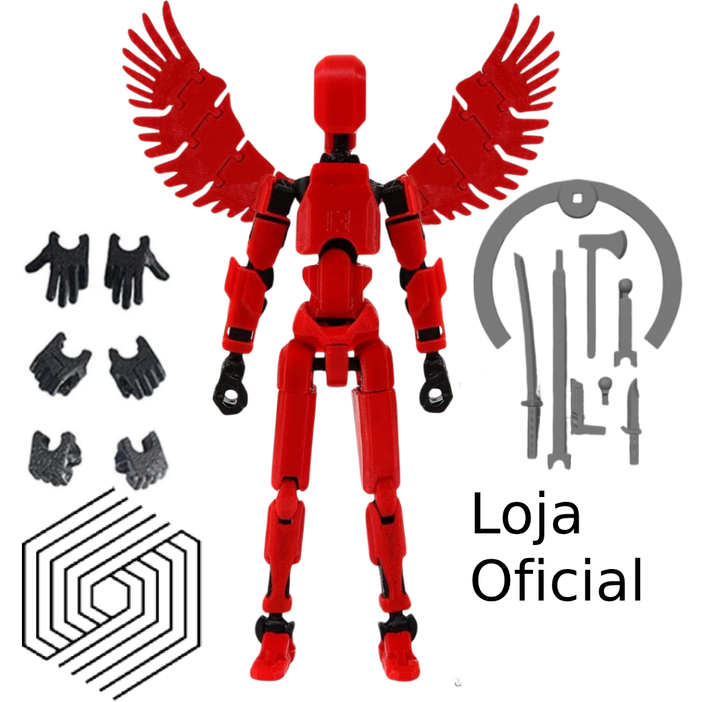 Boneco Dummy Articulado com Asas – Acessórios Infantil Criativo ...