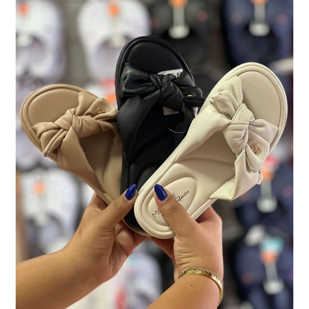 Modare Nobuck Lacinho Feminino Sandalia Conforto 2025 Chinelo Leve ...