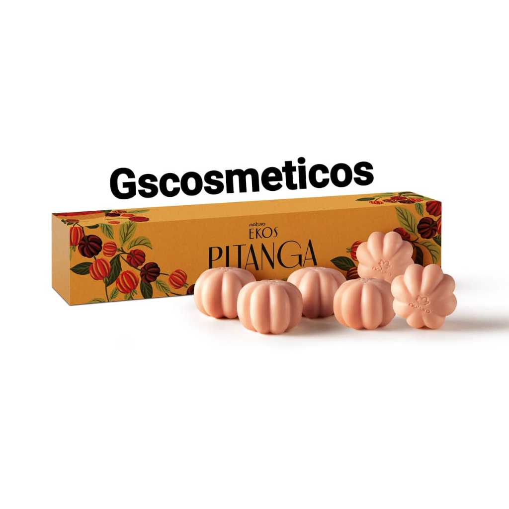Linha Ekos Pitanga Néctar Hidratante, caixa de sabonete mini pitangas ...