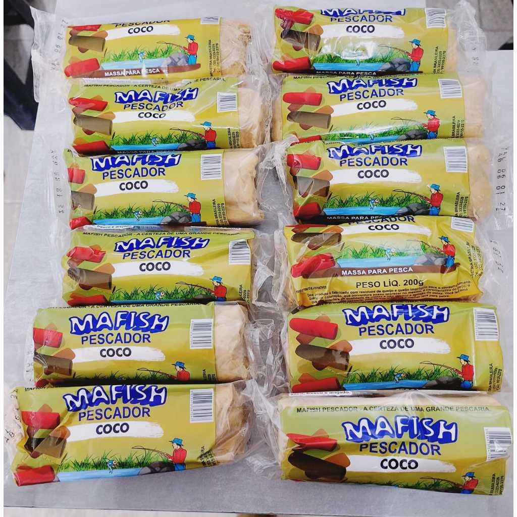 Kit com 12 unidade mafish Passe e Pesque VARIEDADE DE SABOR | Shopee Brasil