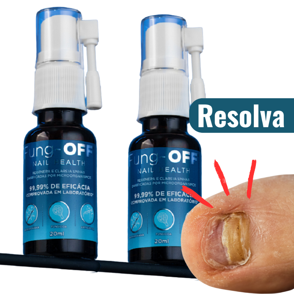 Micose de Unhas FUNG-OFF 20ml C/APLICADOR FACIL - Vefic Reparador Para ...