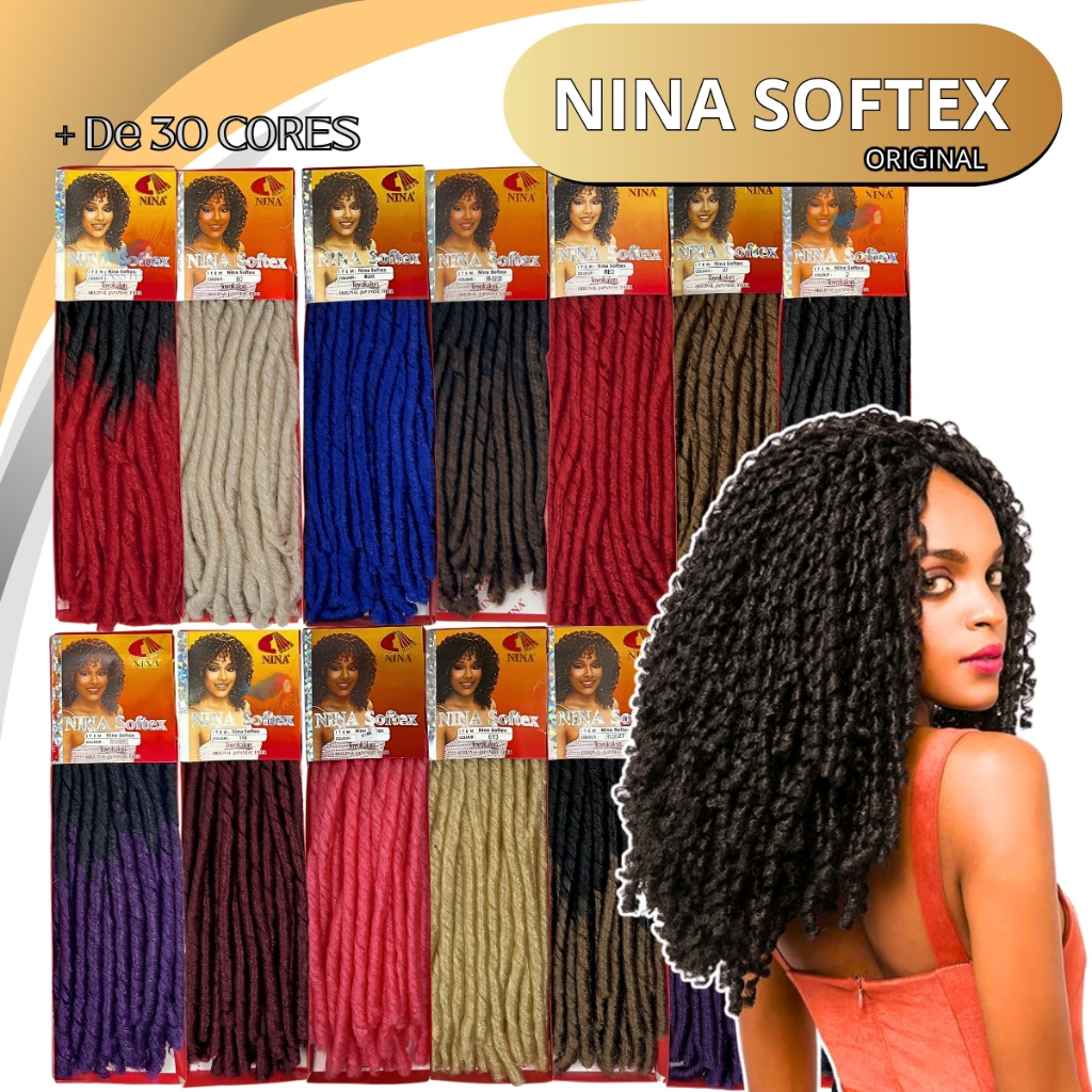 Cabelo Nina Softex Cacheado Cochet Braid Original | Shopee Brasil