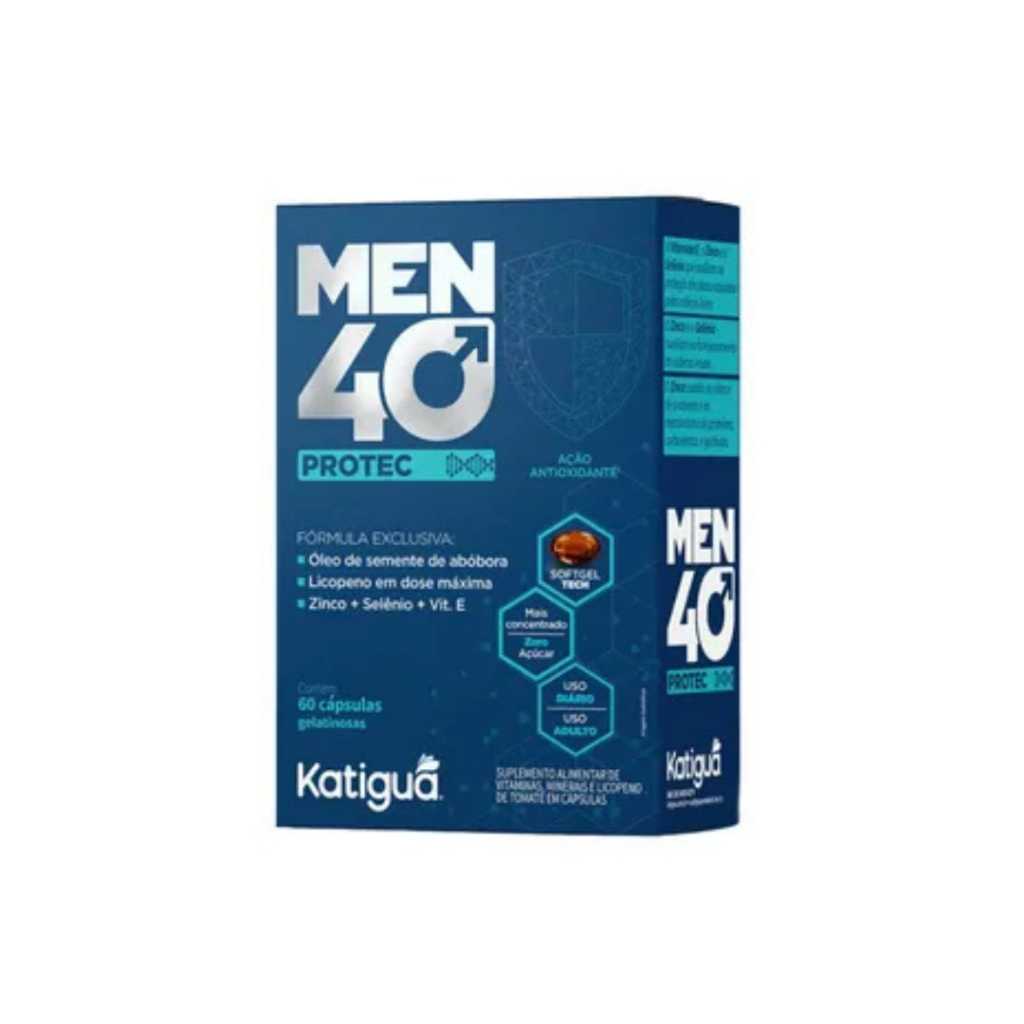Suplemento Men 40 Protec 60 Cápsulas - Katiguá | Shopee Brasil