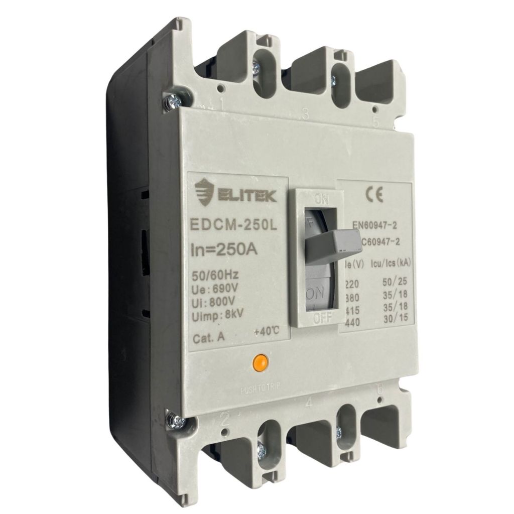 Caixa Moldada Disjuntor Tripolar 3P - 125A, 150A, 160A, 200A, 225A e 250A Elitek / JNG | Shopee ...